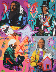 Plains Cree Chiefs by George Littlechild