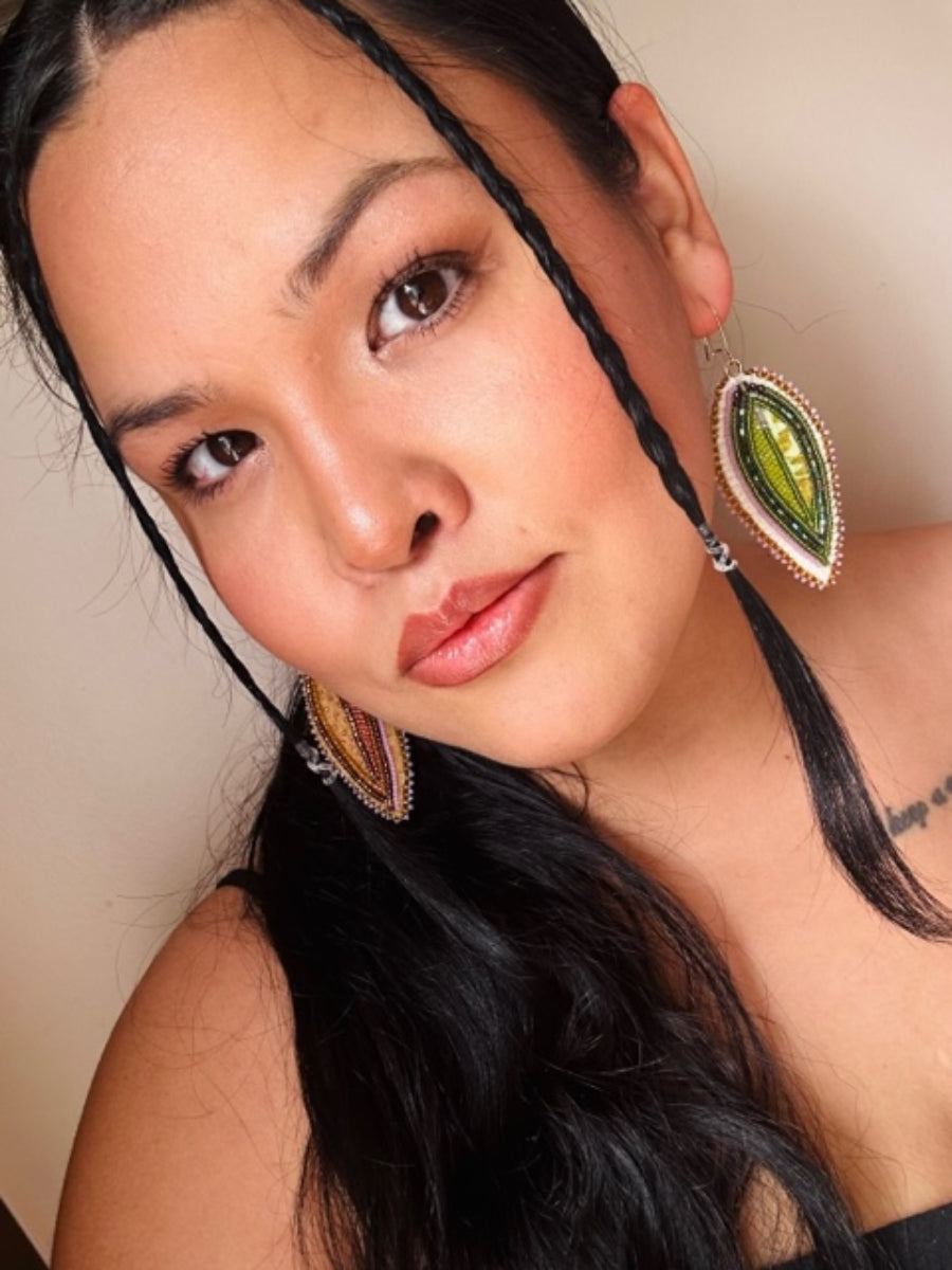 Hudson Bay Leaf Earrings by Heather Dickson