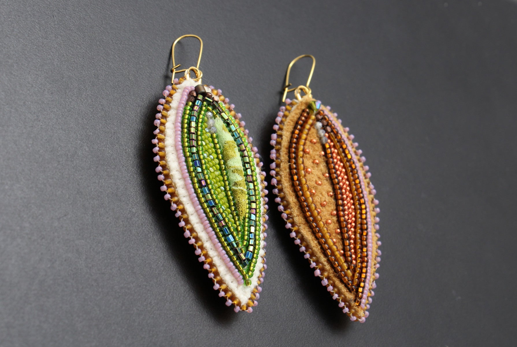 Hudson Bay Leaf Earrings by Heather Dickson