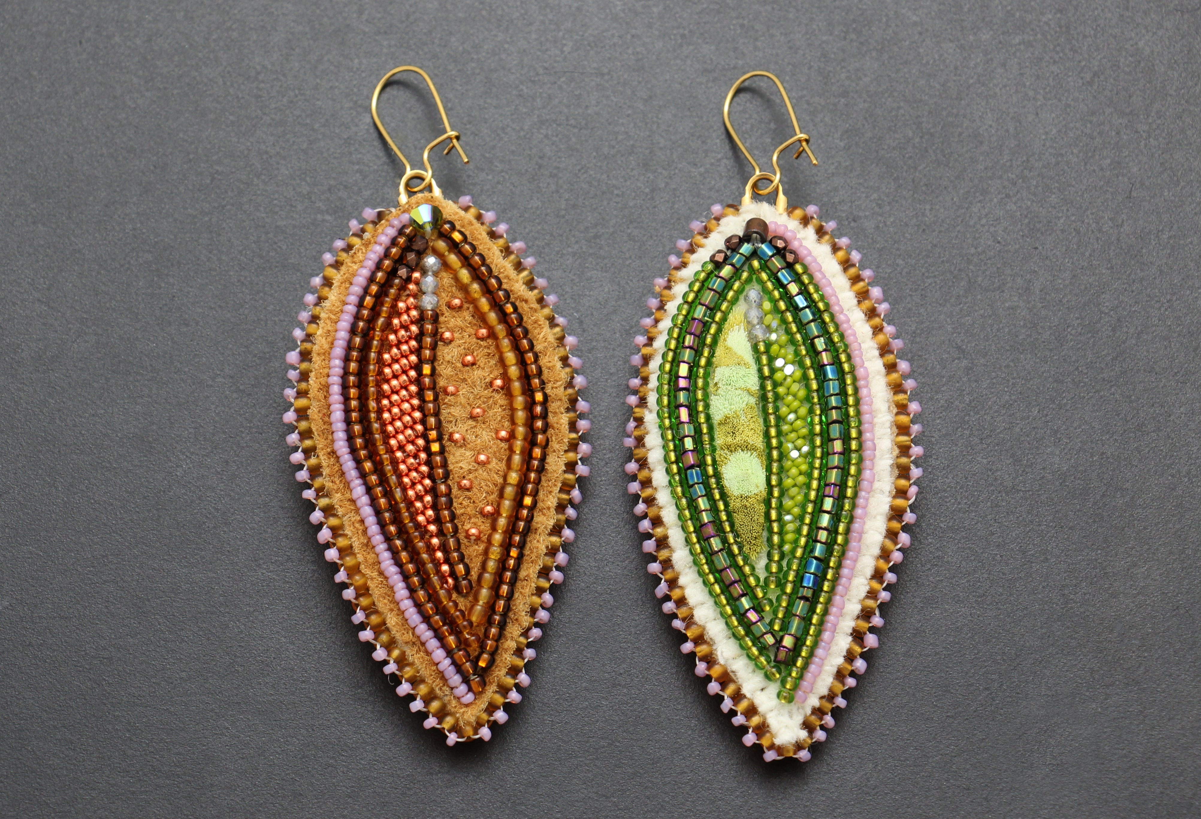 Hudson Bay Leaf Earrings by Heather Dickson