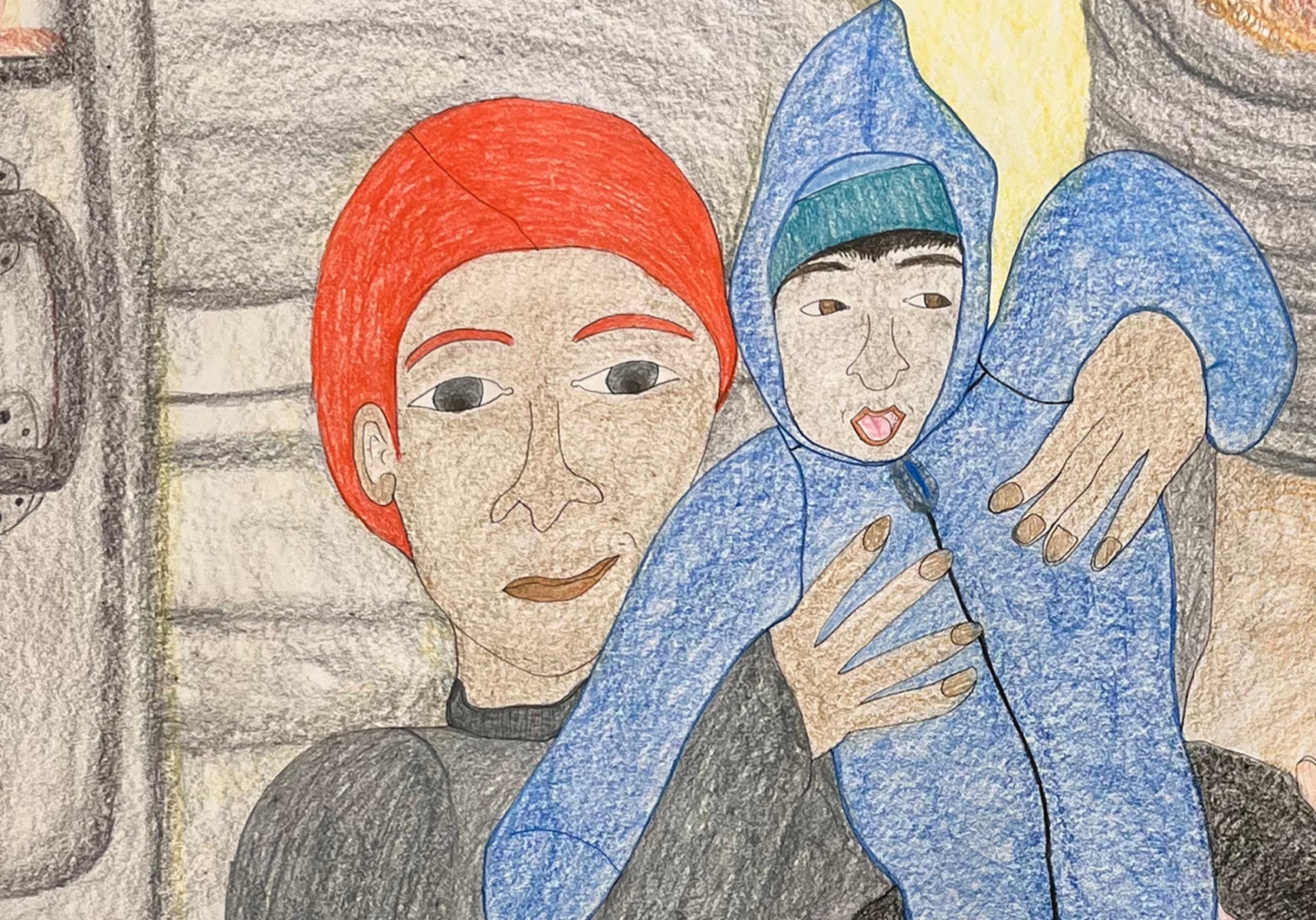 Untitled (Moving Baby from Amouti) by Shuvinai Ashoona