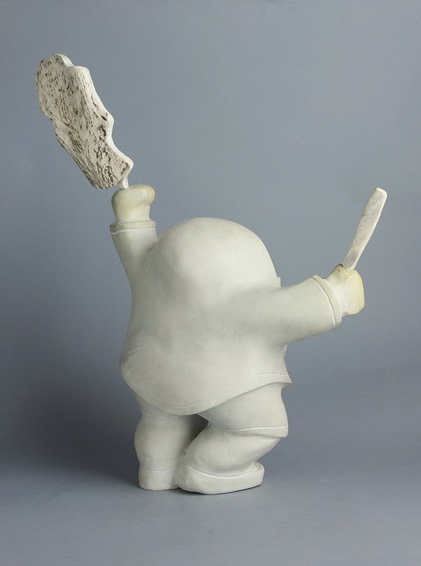 Stone, Antler Drum Dancer by Mark Totan Inuit Artist from Edmonton