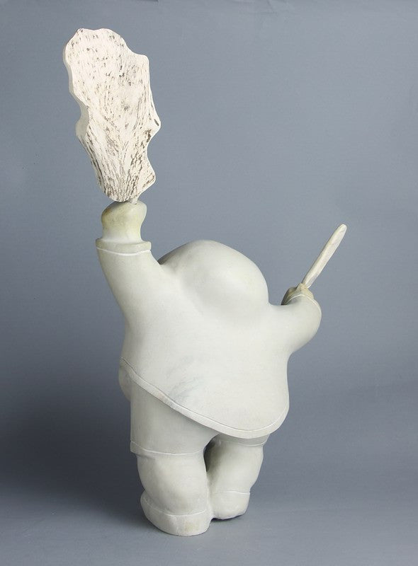 Stone, Antler Drum Dancer by Mark Totan Inuit Artist from Edmonton