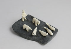 Inuit Scene, c.1975 by Unidentified