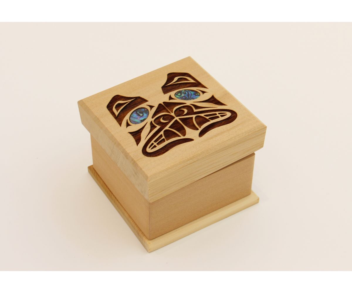 Bear Design Bentwood Box by Shain Jackson